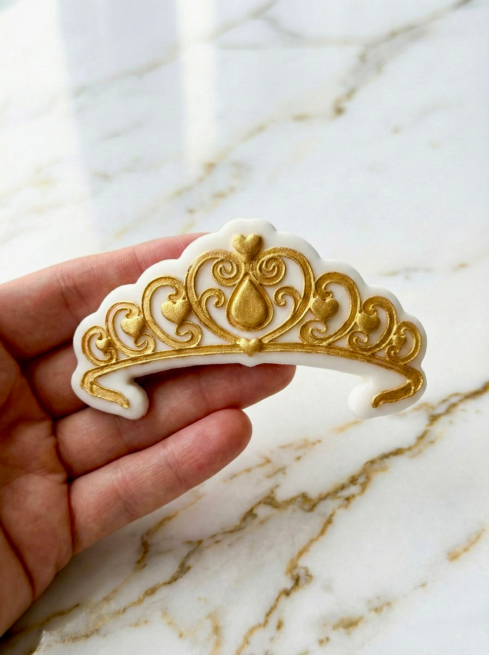 tiara / crown Princess debossing (pop out) + cutter – MEG cookie cutters