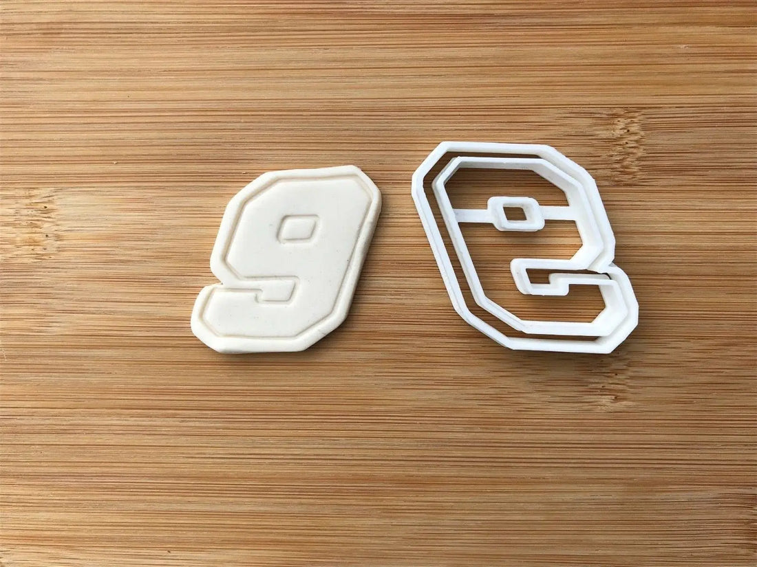 Nine 9 Racing Number Digit Cookie Cutter Dough Biscuit – MEG cookie cutters