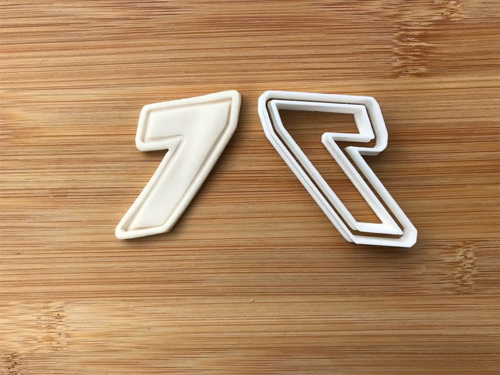 Seven 7 Racing Number Digit Cookie Cutter Dough Biscuit – MEG cookie ...